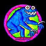 Frog Monster (Blue) Token | Jen's Pixelscapes