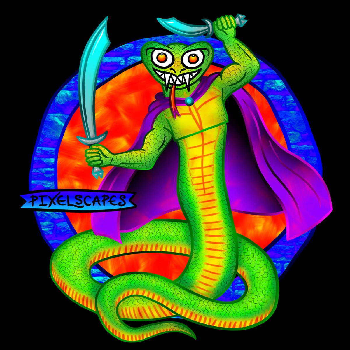 Serpentfolk Token Art | Jen's Pixelscapes
