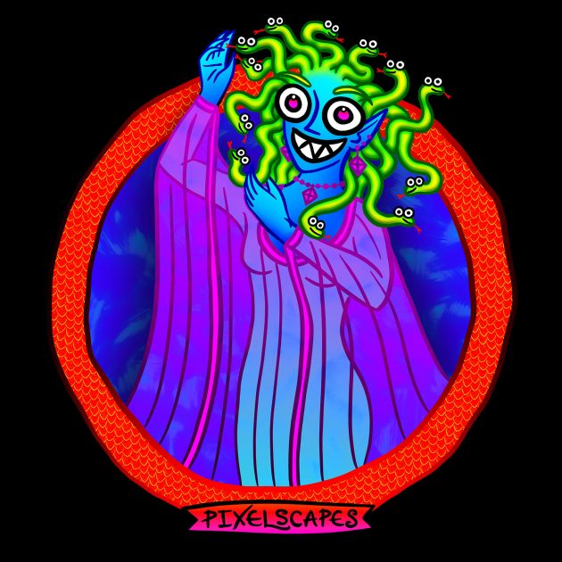 Medusa Token Art | Jen's Pixelscapes
