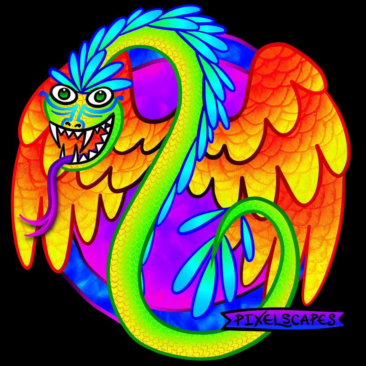 Couatl Token Art | Jen's Pixelscapes