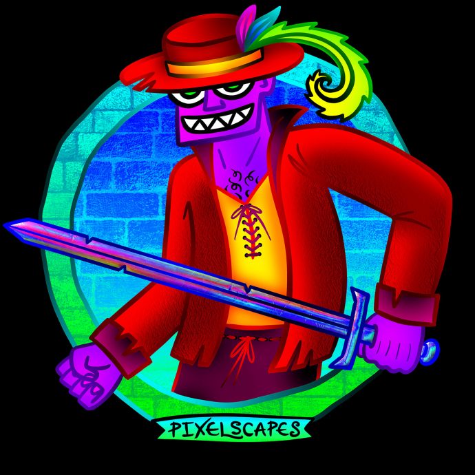 Bandit Captain Token Art | Jen's Pixelscapes