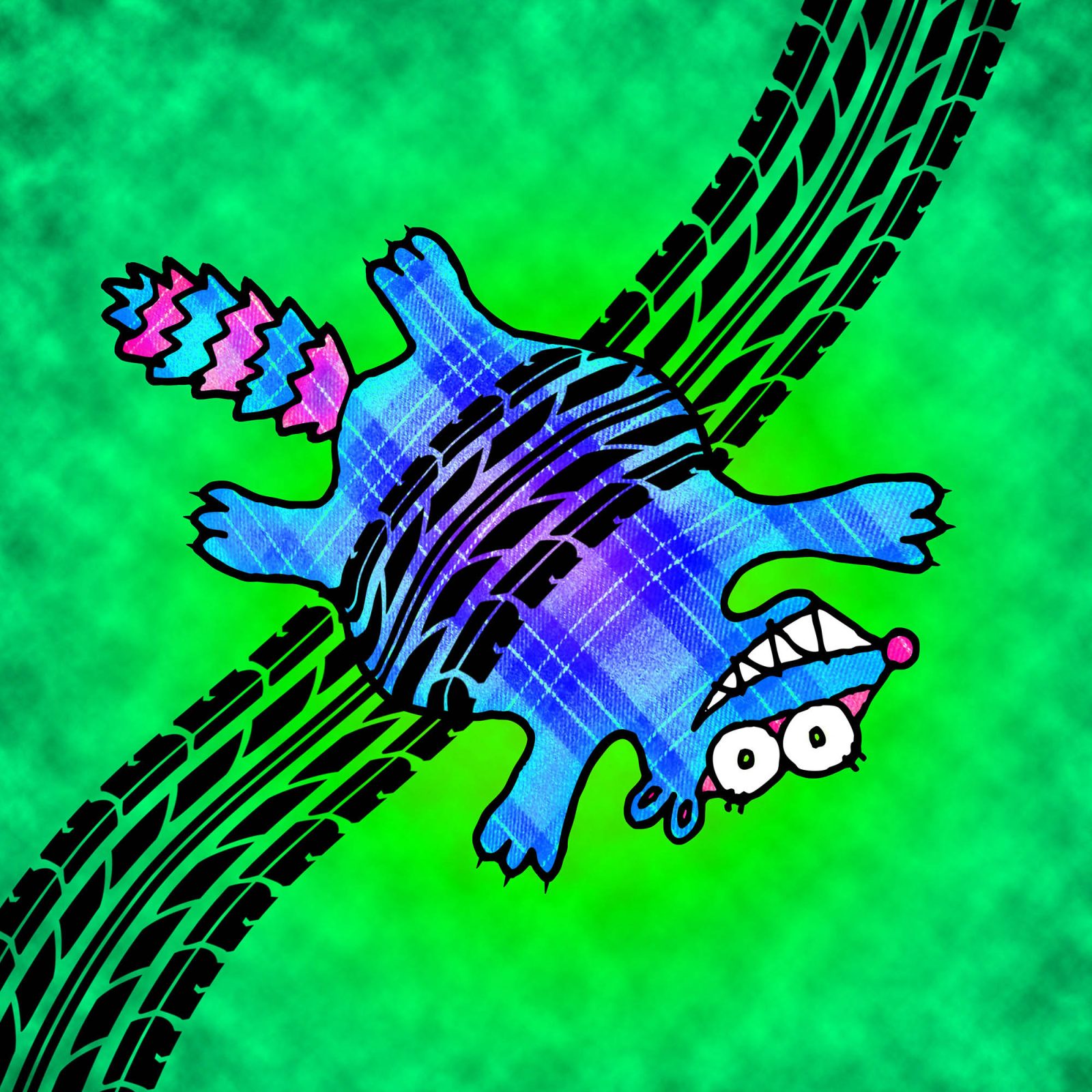 Roadkill Raccoon | Jen's Pixelscapes