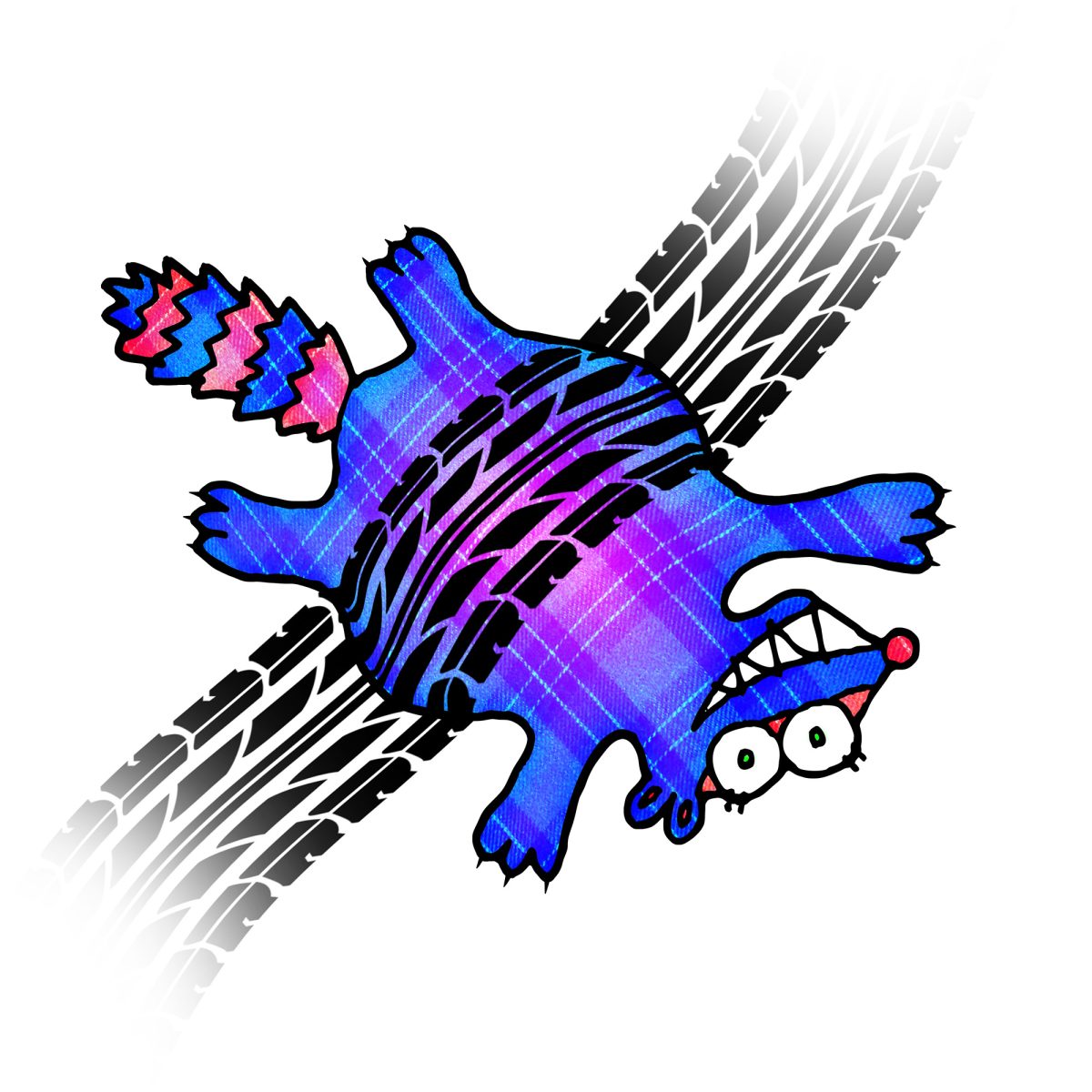 Roadkill Raccoon | Jen's Pixelscapes